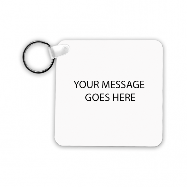 Design Your Own Personalised Square Key Ring - Retouching Central